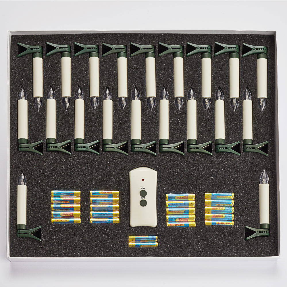 Kabellose LED-Mini-Weihnachtskerzen | EUROtops.de