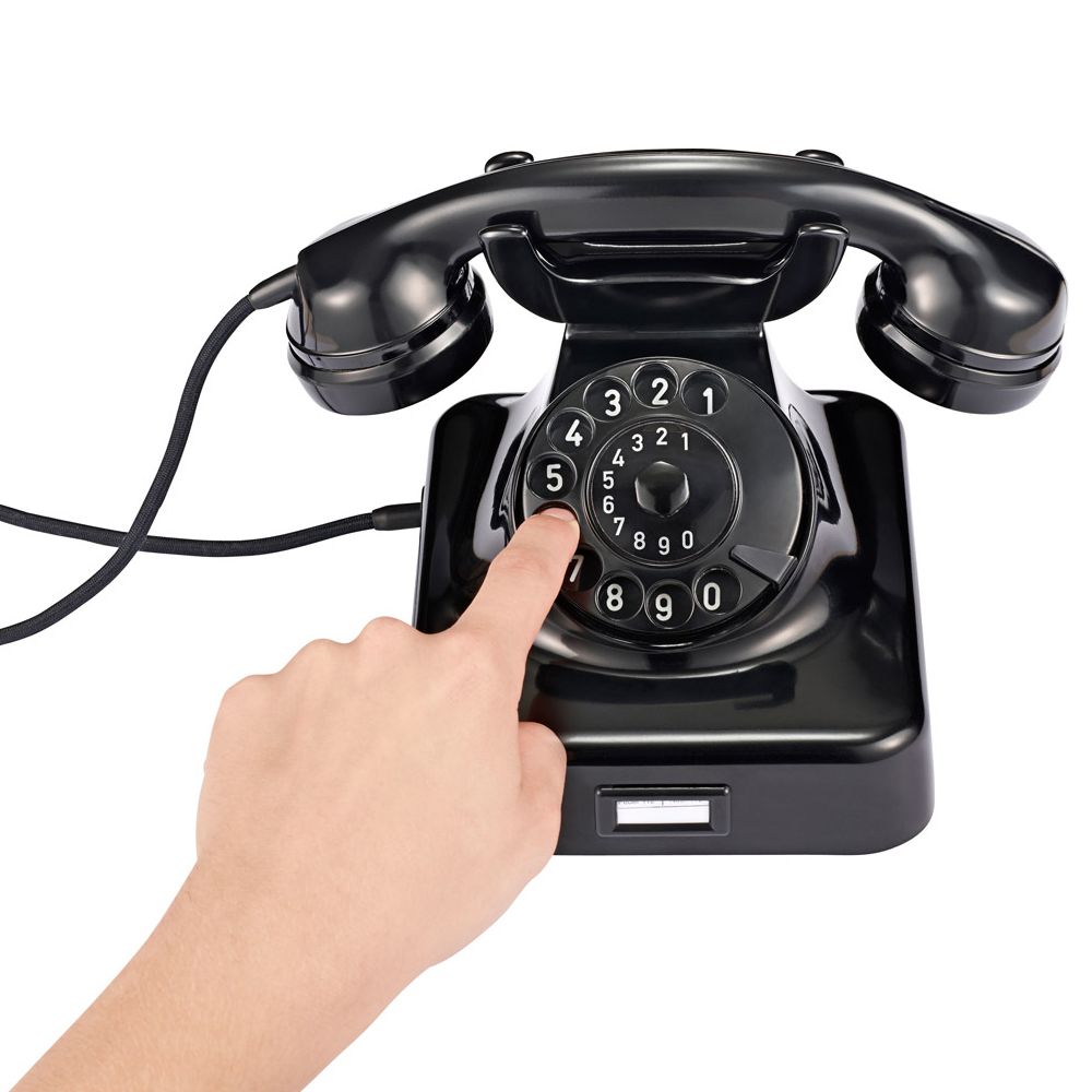 Retro-Wählscheibentelefon W48 | EUROtops.de