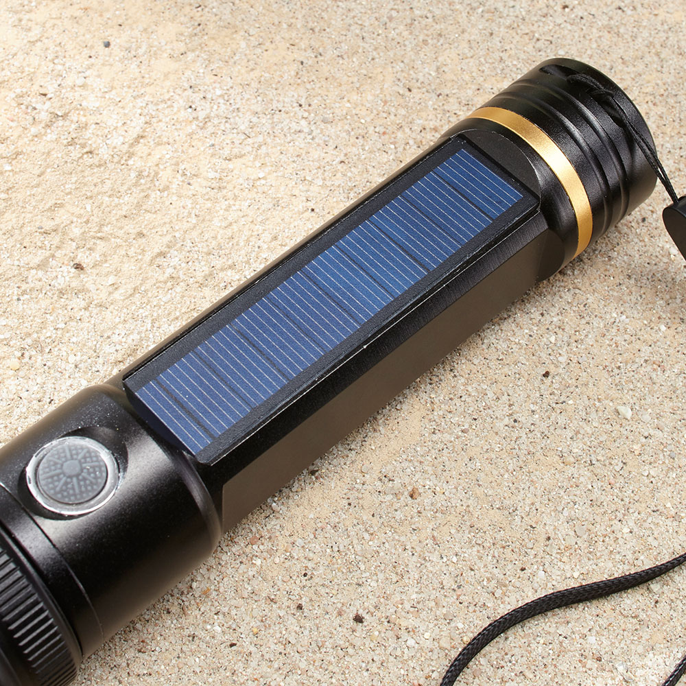 Solar-USB-Taschenlampe | EUROtops.de
