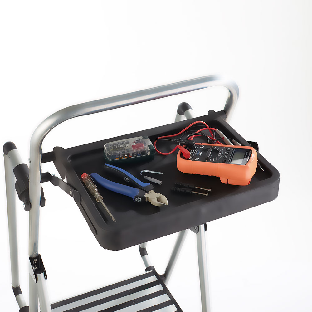 Stahl-Sicherheitsleiter 3-stufig | EUROtops.de